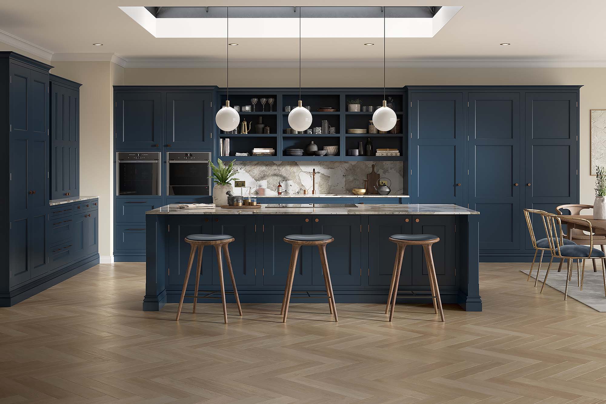 The Perfect Blue Kitchen - Now Kitchens - Award-Winning